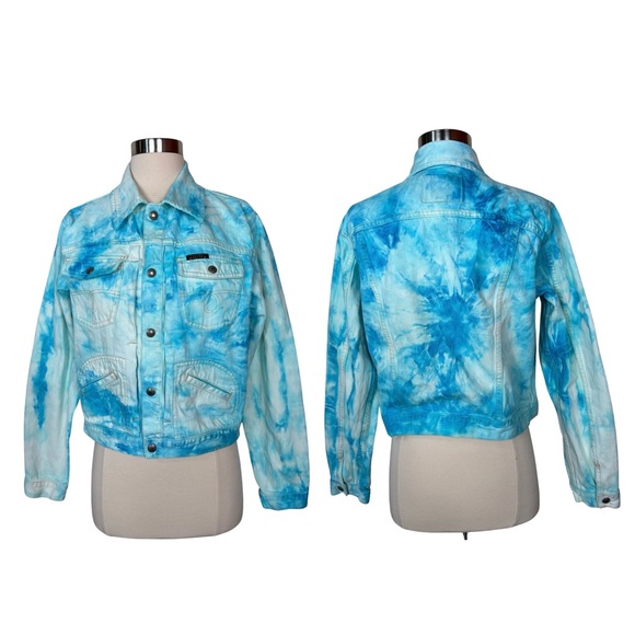 Lucky Brand | Jackets & Coats | Lucky Brand Dungarees Custom Tye Dye ...